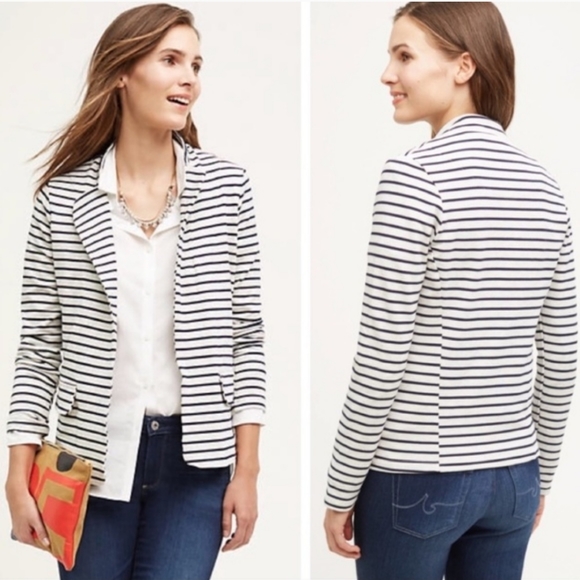 Anthropologie | Jackets & Coats | Anthropologie Dolan Ava Stripe Knit ...